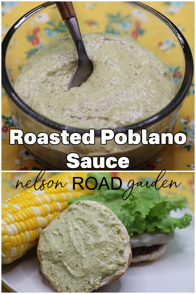 Roasted Poblano Sauce - Nelson Road Garden