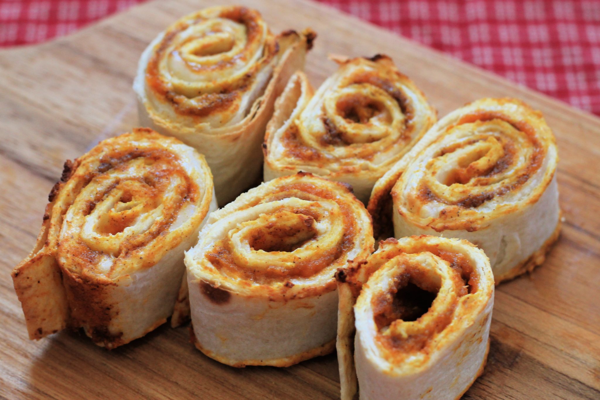 Air Fryer Pumpkin Pinwheels - Nelson Road Garden