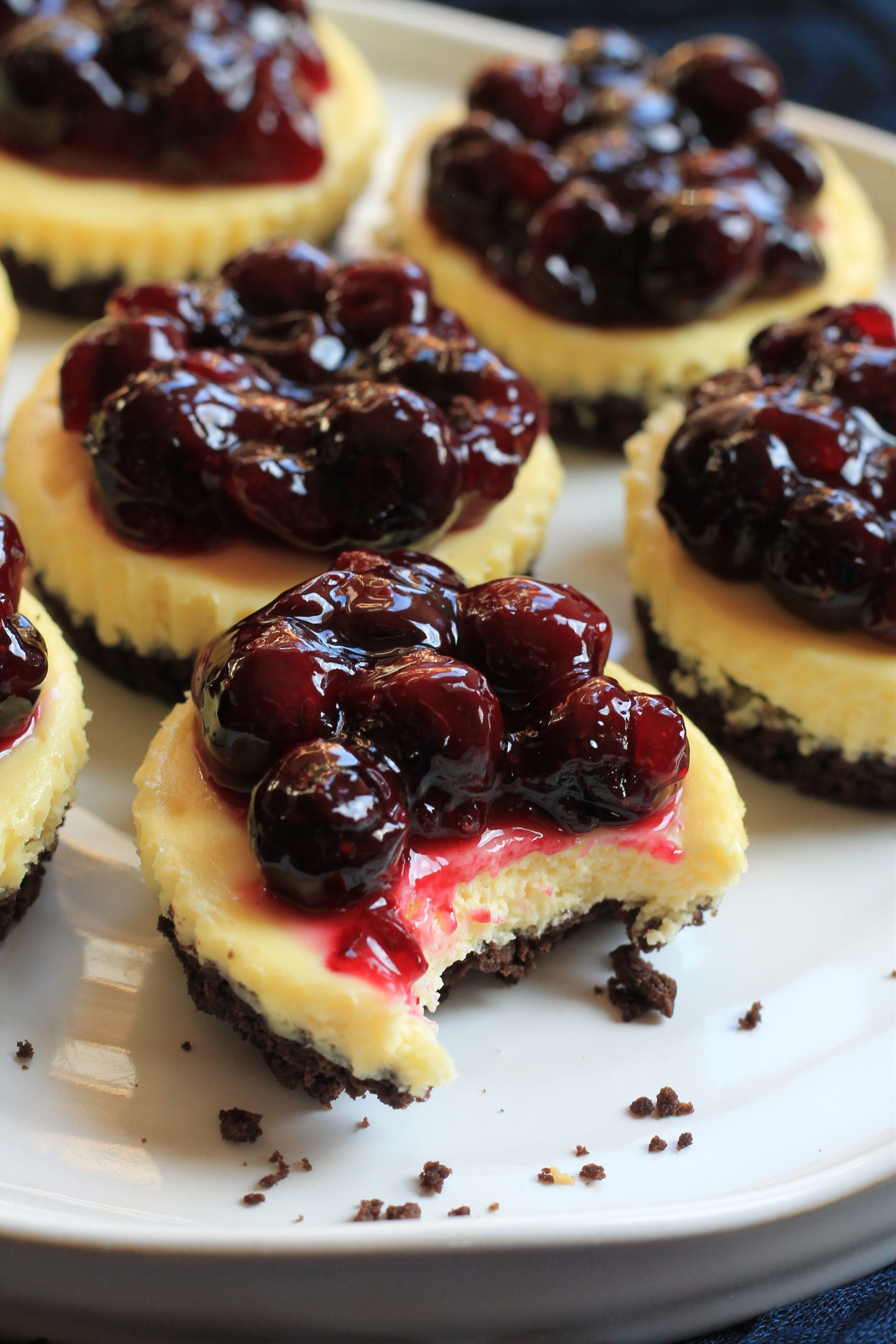 Mini Blueberry Cheesecakes - Nelson Road Garden