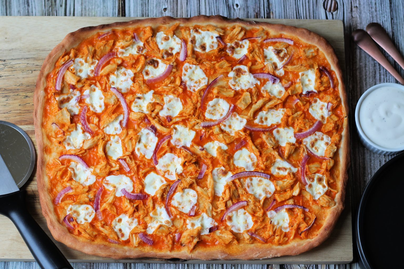 Buffalo Chicken Pizza - Nelson Road Garden